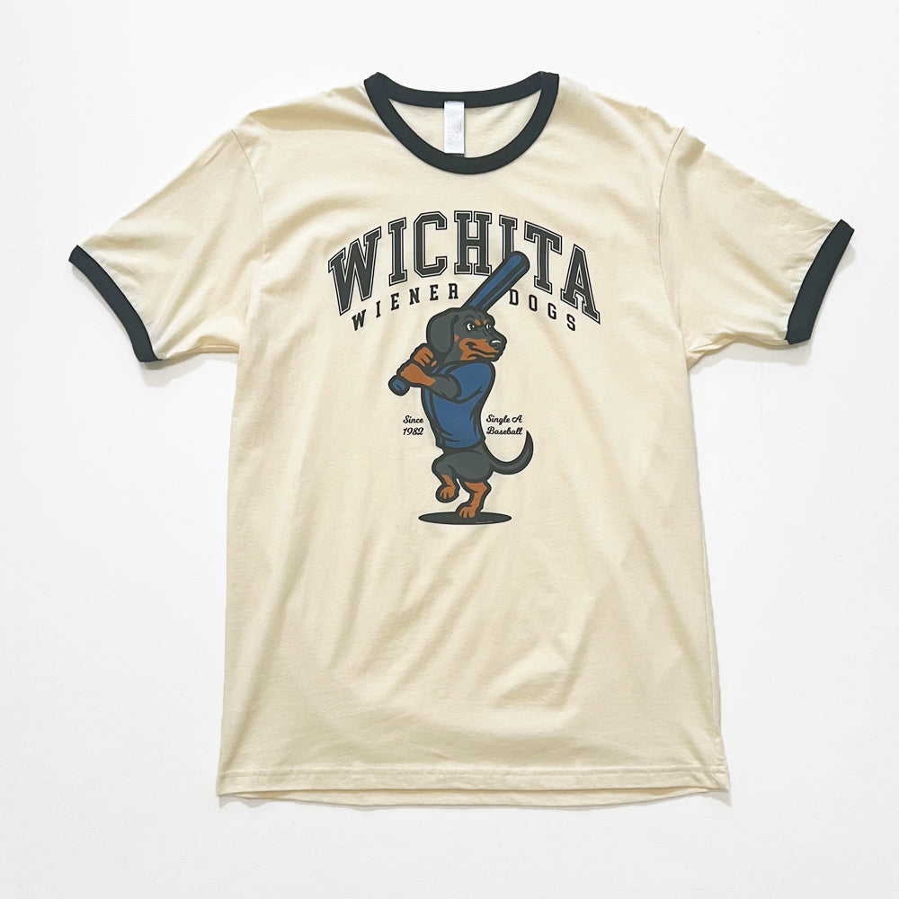 American Doxie Wiener Dog Baseball '24 Ringer T-Shirt